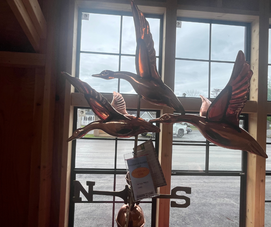 3 GEESE IN FLIGHT WEATHERVANE – Garden Time