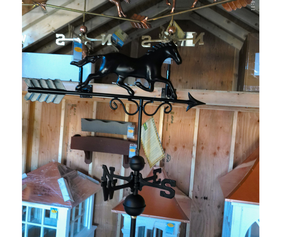 BLACK GALLOPING HORSE WEATHERVANE – Garden Time
