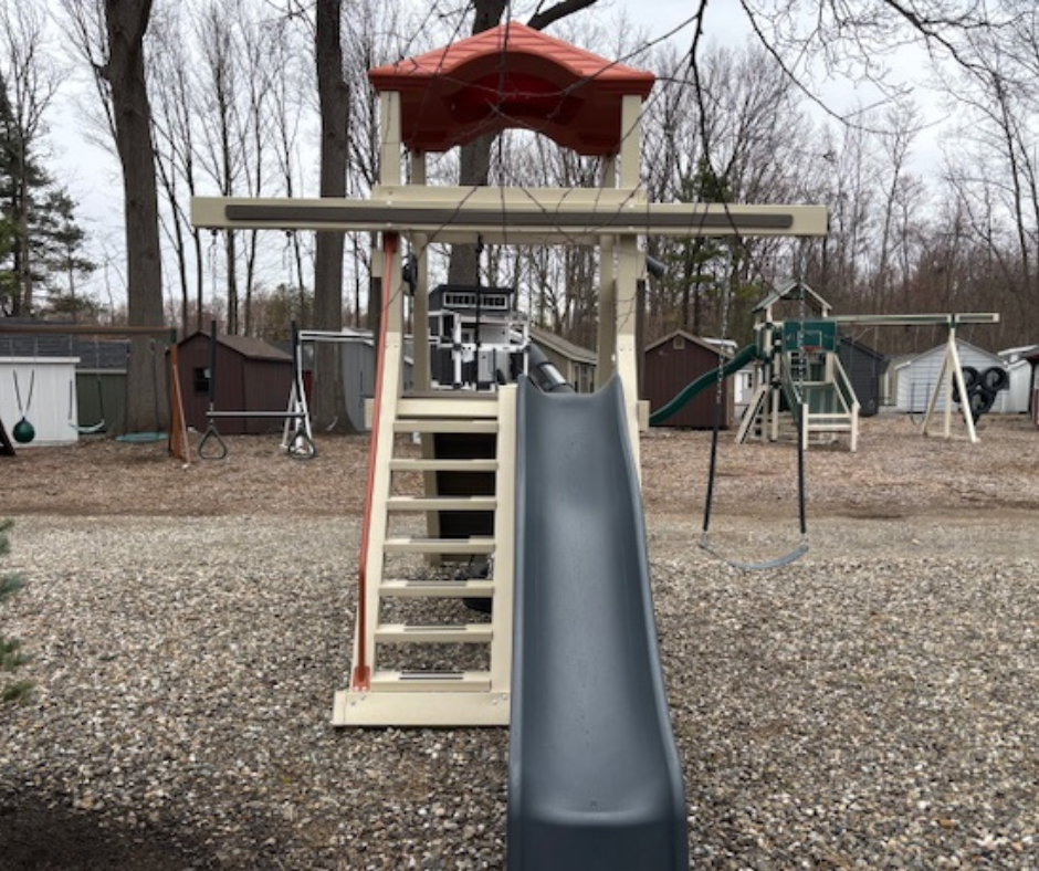 CLIMBER 55 PLAYSET - TERRACOTTA/ GRAY/ ALMOND – Garden Time